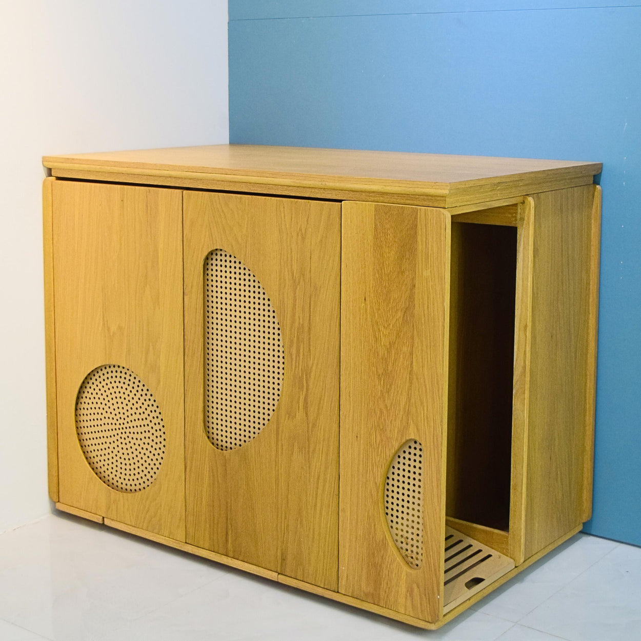 Poop Palace - Cat Litter Robot Enclosure - Modern cat furniture – Shichic