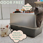 Durable Nonstick steel cat litter box | Marbeloo by Shichic