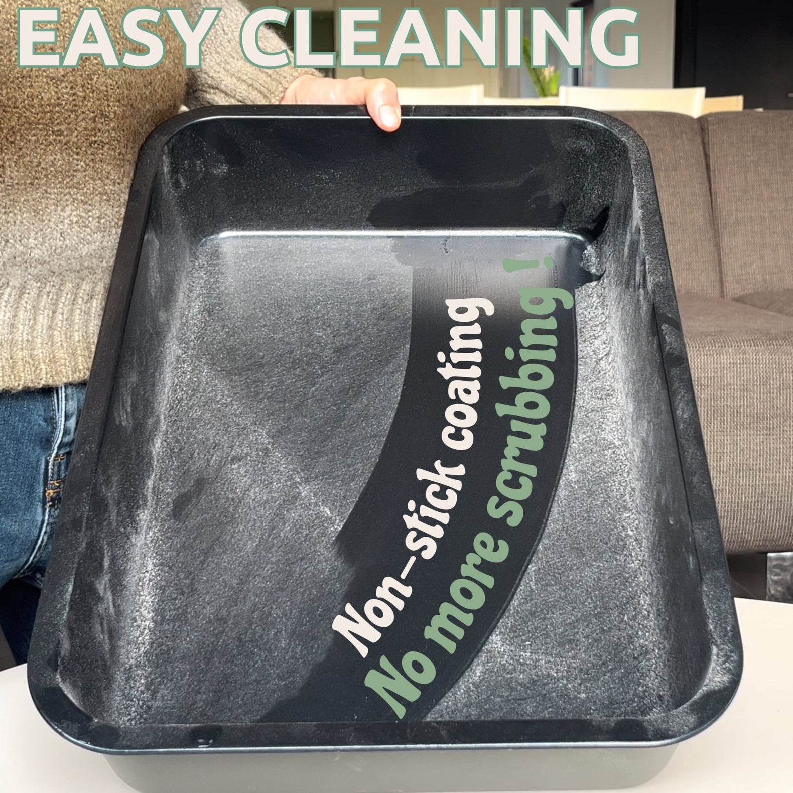 Durable Nonstick steel cat litter box | Marbeloo by Shichic