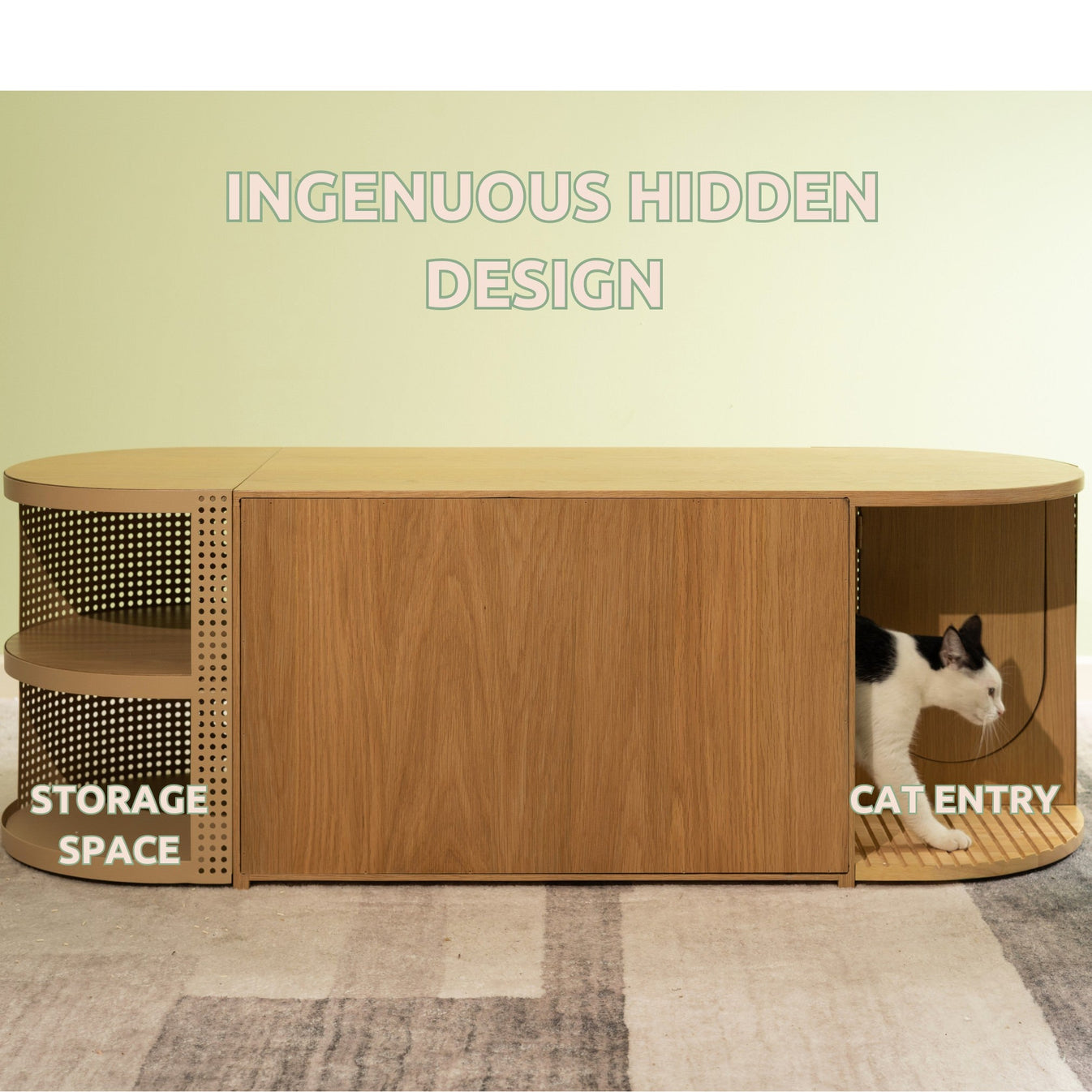 Poop Lounge - Stylish Cat Litter Box Furniture | Shichic